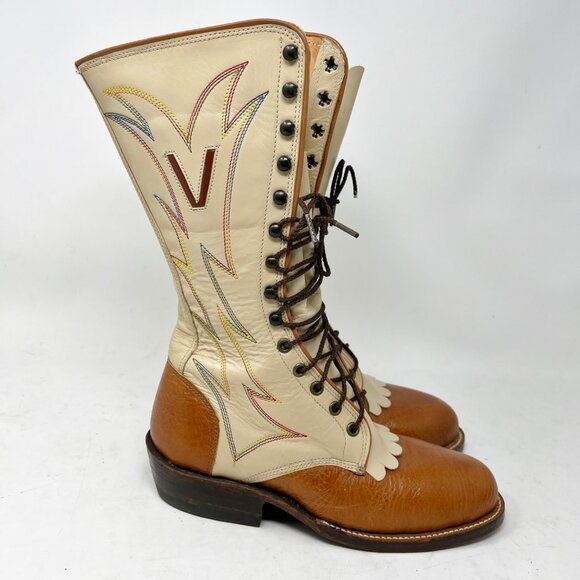 Lonnie Smith | Shoes | Lonnie Smith Womans Boots Handmade Brown Western ...